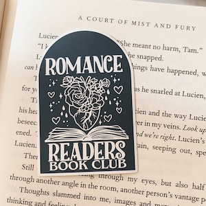Romance Book Club Sticker / Bookish Sticker / Bookish Merch / Kindle ...