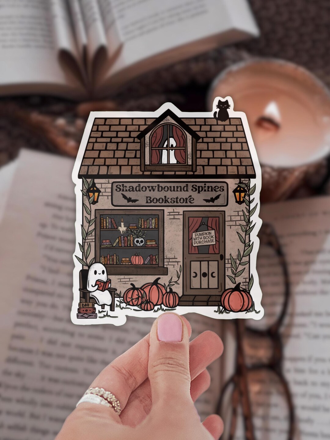 Spooky Bookstore Sticker / Booktok / Dark Romance / Bookish Sticker ...