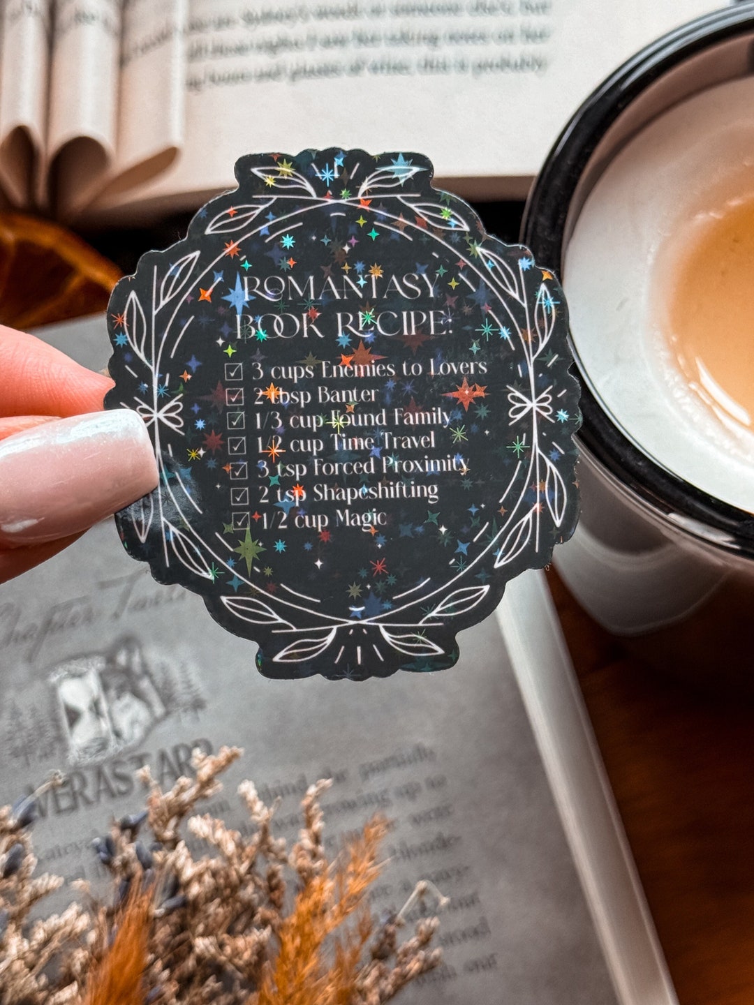 Romantasy Recipe Beneath the Shatter Sticker / Holographic / Bookish ...