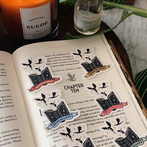 Fantasy Book Dragon Sticker Holographic / Bookish Sticker / Book Worm ...