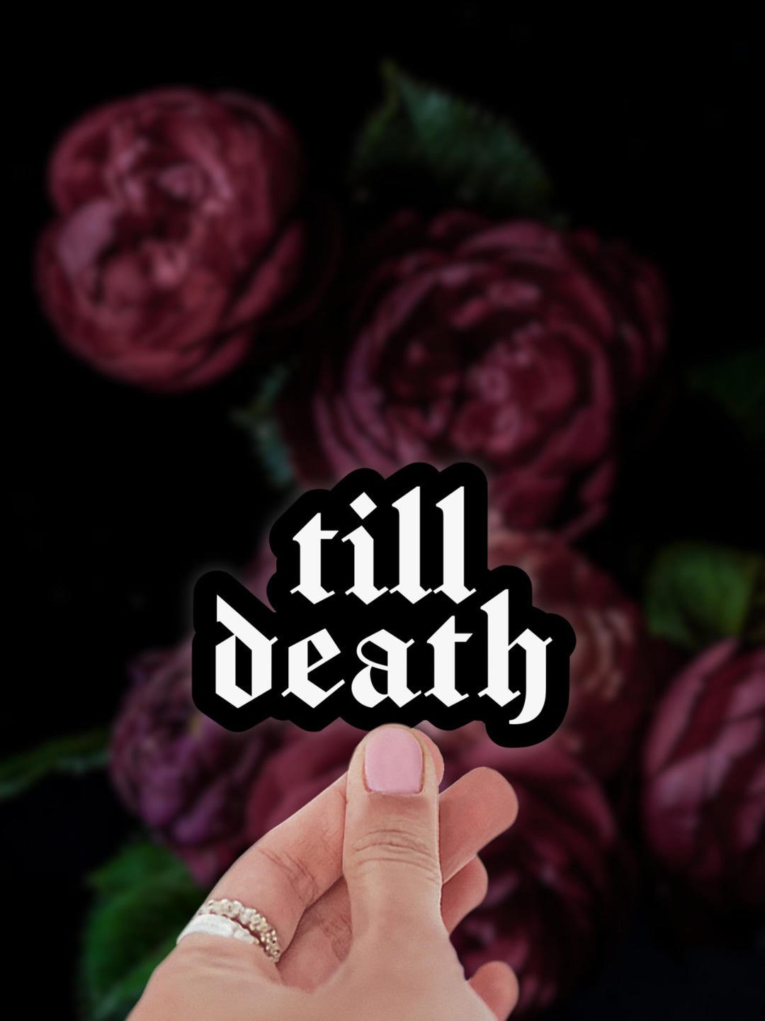 Bridal Wedding Till Death Sticker/ Engaged / Waterproof Sticker ...