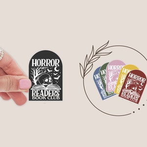 Horror Book Club Sticker / Bookish Sticker / Bookish Merch / Spooky ...