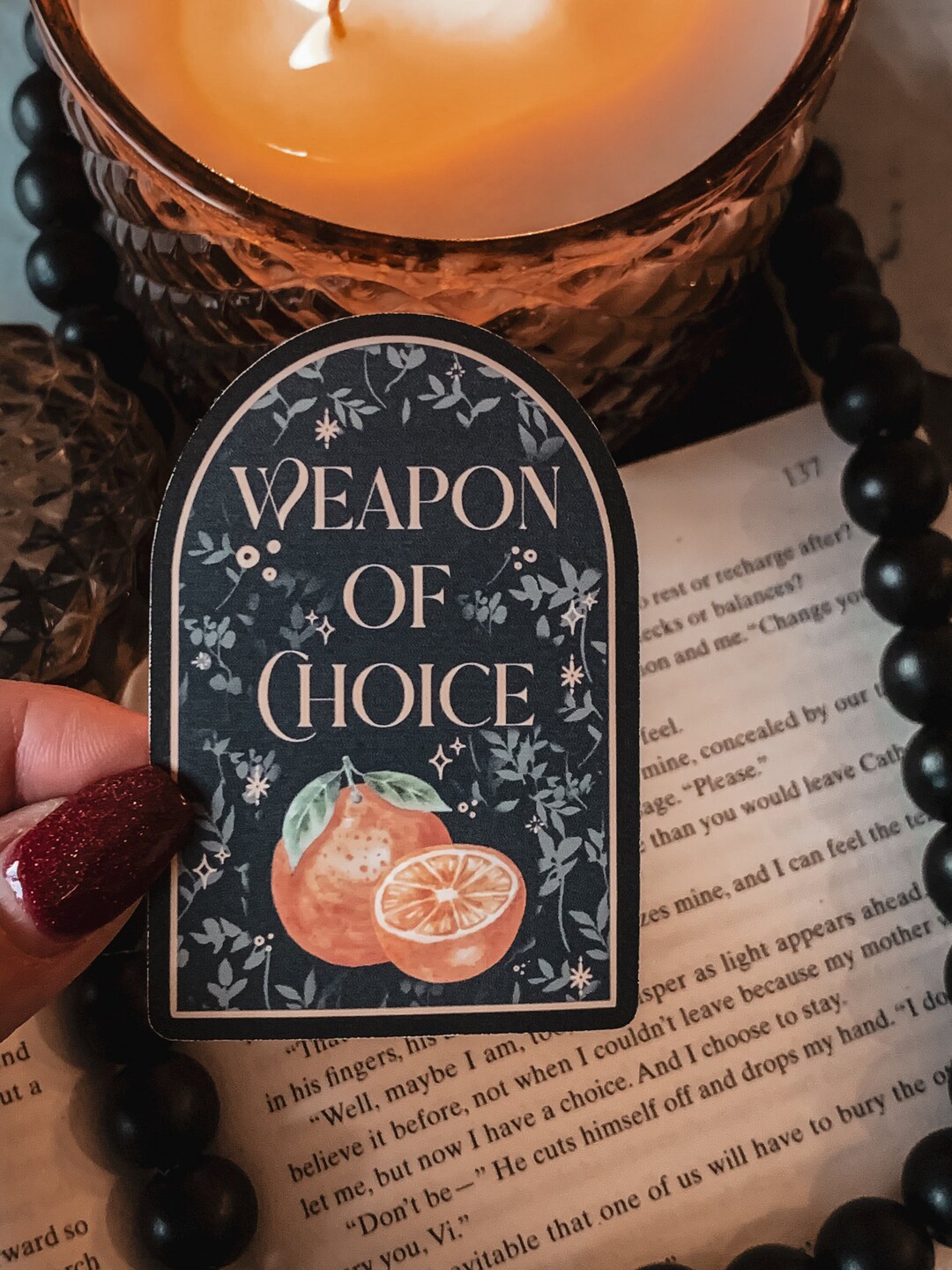 Fantasy Weapon of Choice Sticker / Holographic / Romantasy / Bookish ...
