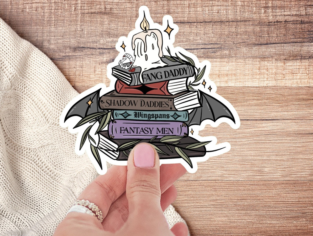 Fantasy Bookstack Sticker / Bookish Sticker / Bookish Merch / Kindle ...