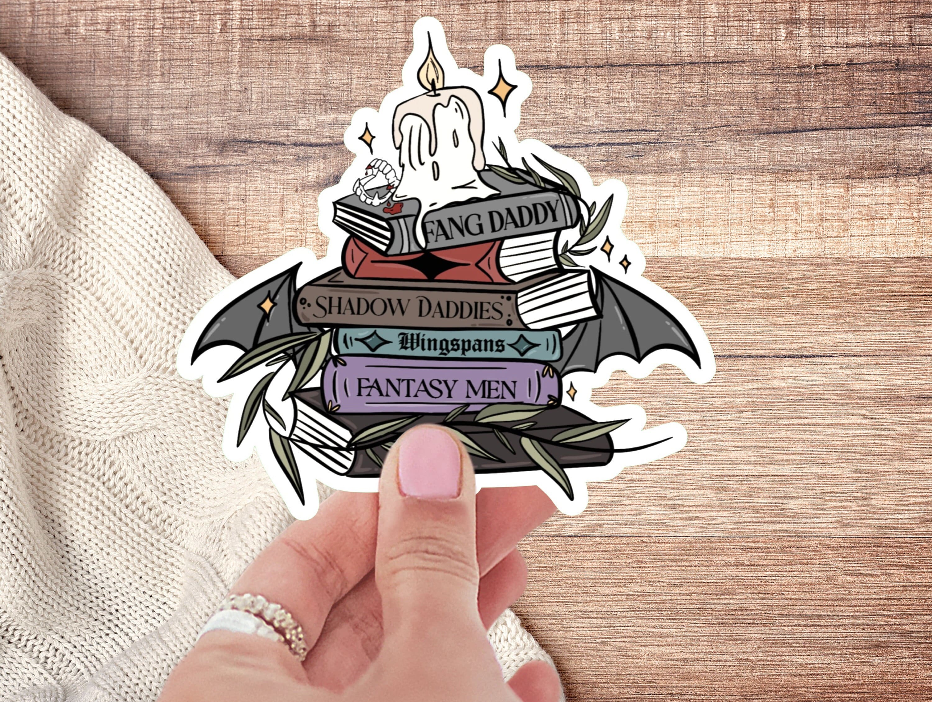 Fantasy Bookstack Sticker / Bookish Sticker / Bookish Merch / Kindle ...