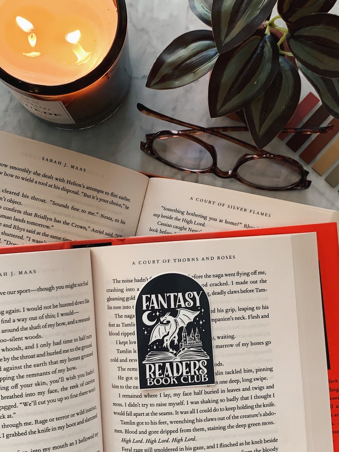 Fantasy Book Club Sticker / Bookish Sticker / Bookish Merch / Fourth ...