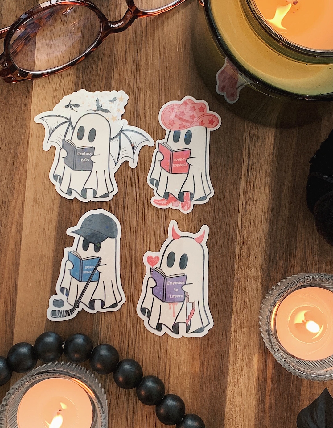 Book Trope Ghosts Sticker / Bookish Sticker / Spooky Sticker / Bookish ...