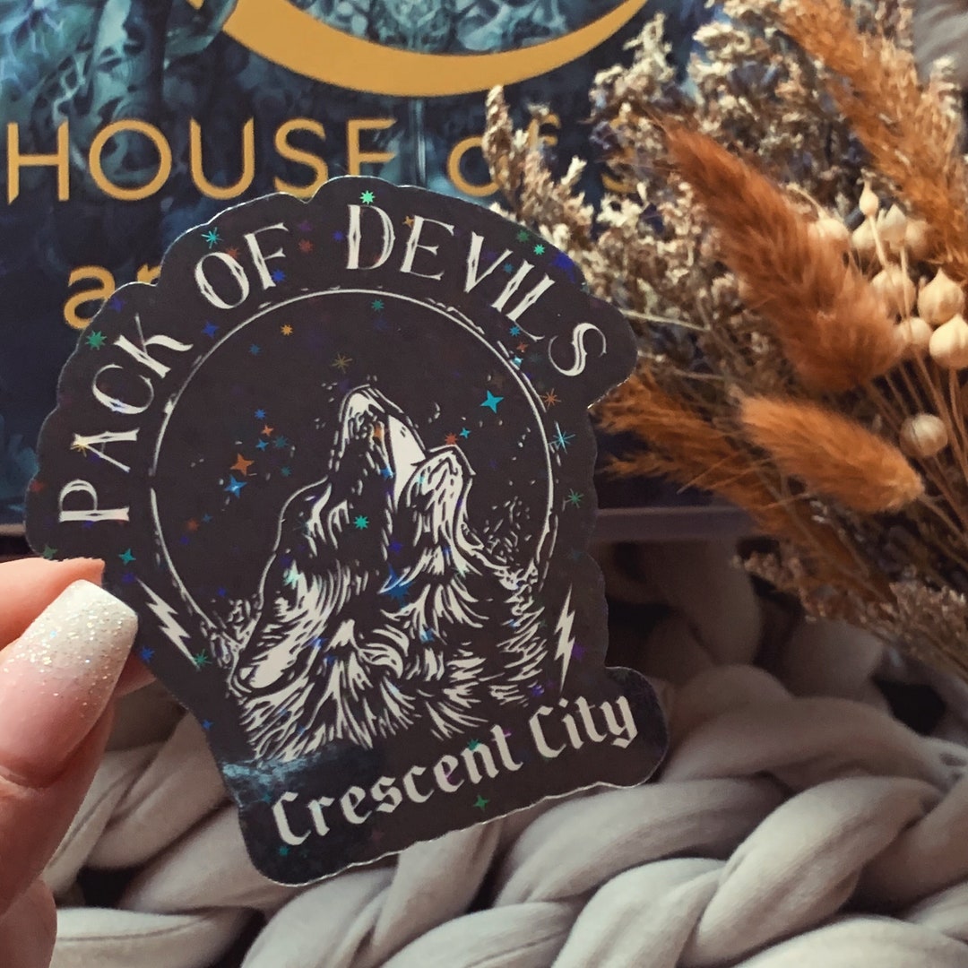 Pack of Devils Crescent City Holographic Sticker - Sarah J Maas - Etsy