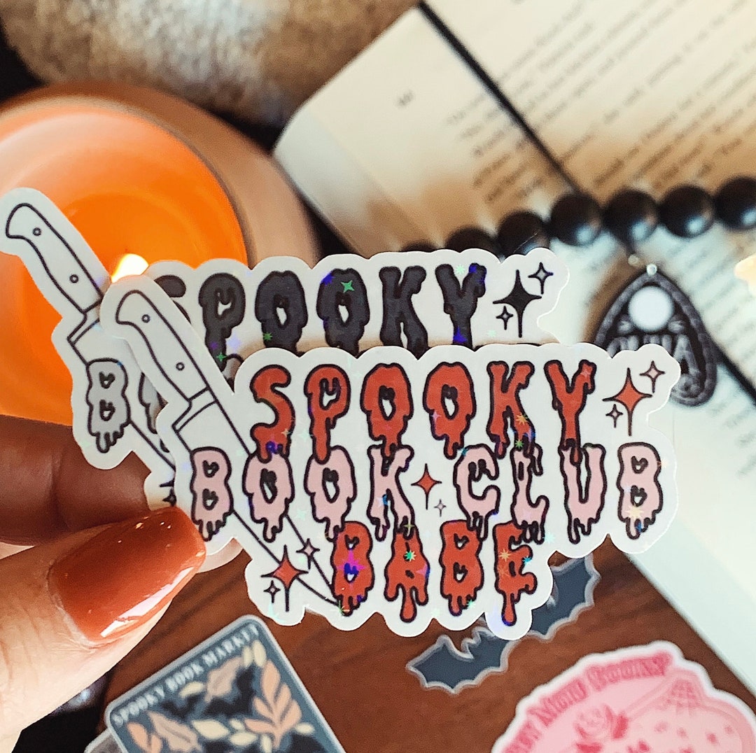 Spooky Book Club Babe Sticker / Bookish Sticker / Spooky Sticker ...