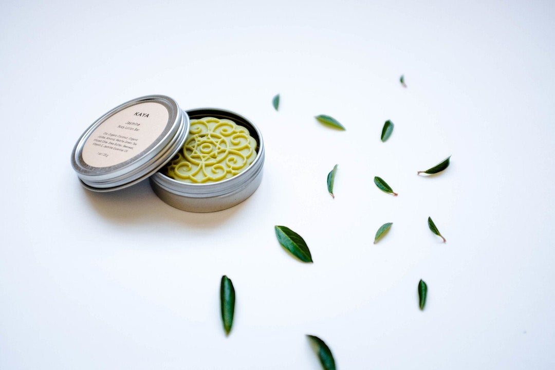 Jasmine & Matcha Green Tea Solid Lotion Bar: Zero Waste Skincare - Etsy