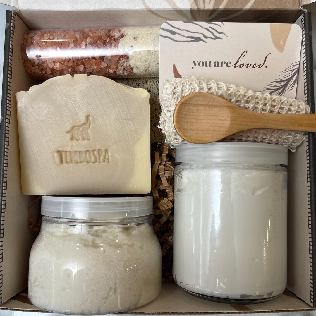 Lavender Moon Spa Gift Set: Handmade Soap, Shea Butter & Sugar Scrub - Etsy
