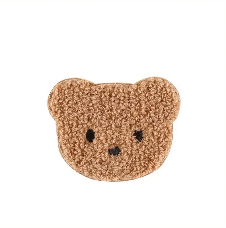 Brown Teddy Bear Iron on Patch - Etsy