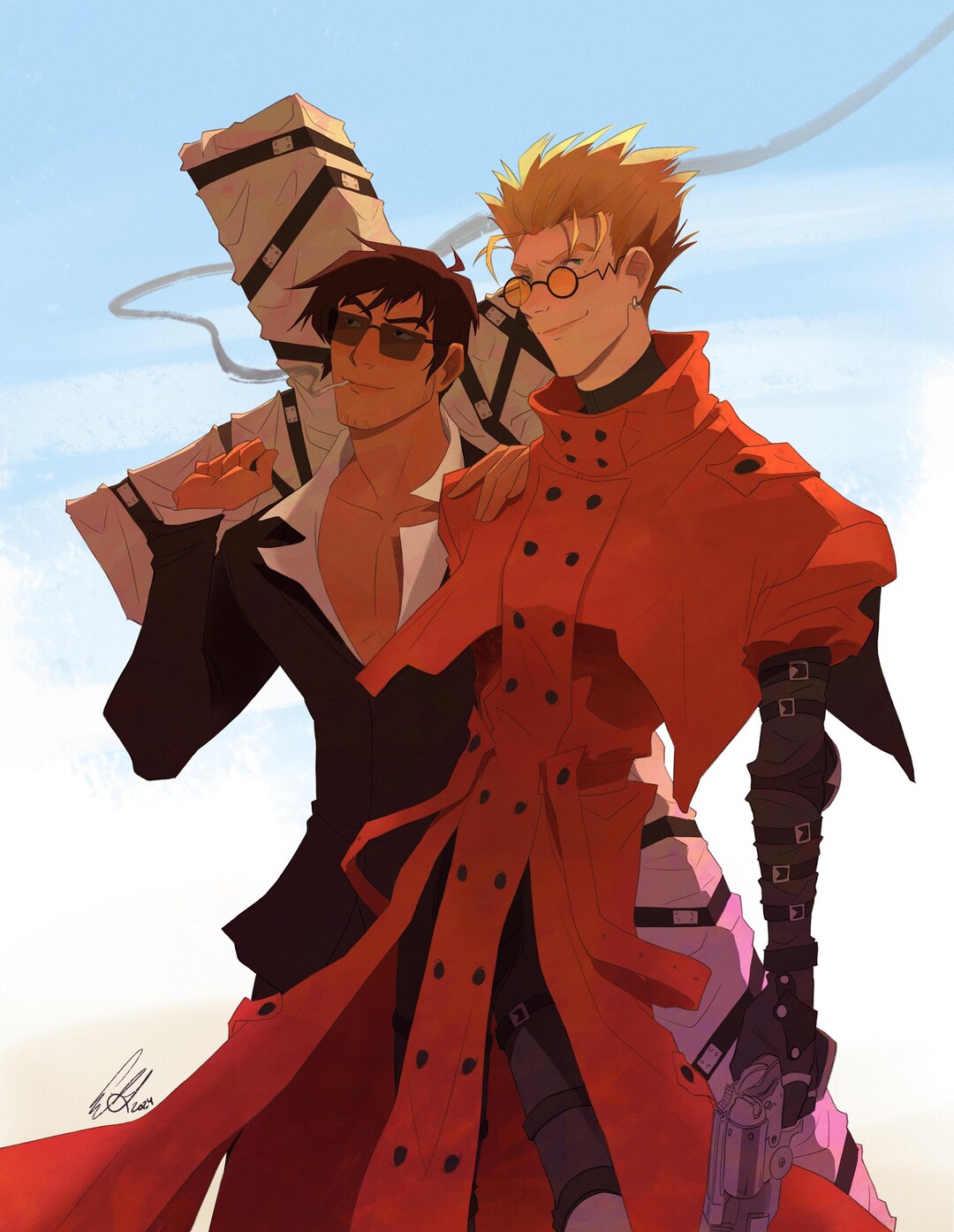 Trigun Print 9"x12" - Etsy