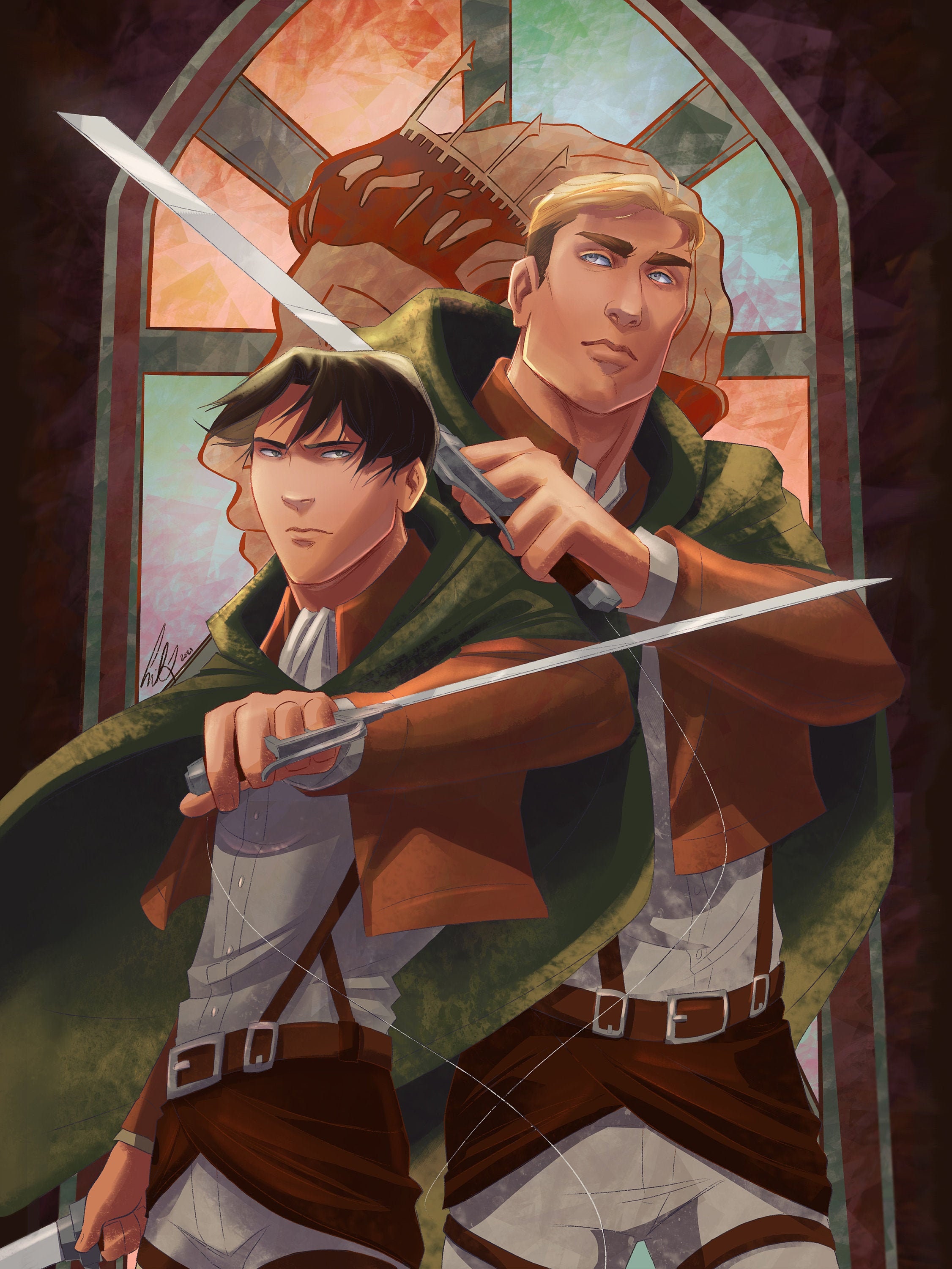 Attack On Titan Erwin And Levi