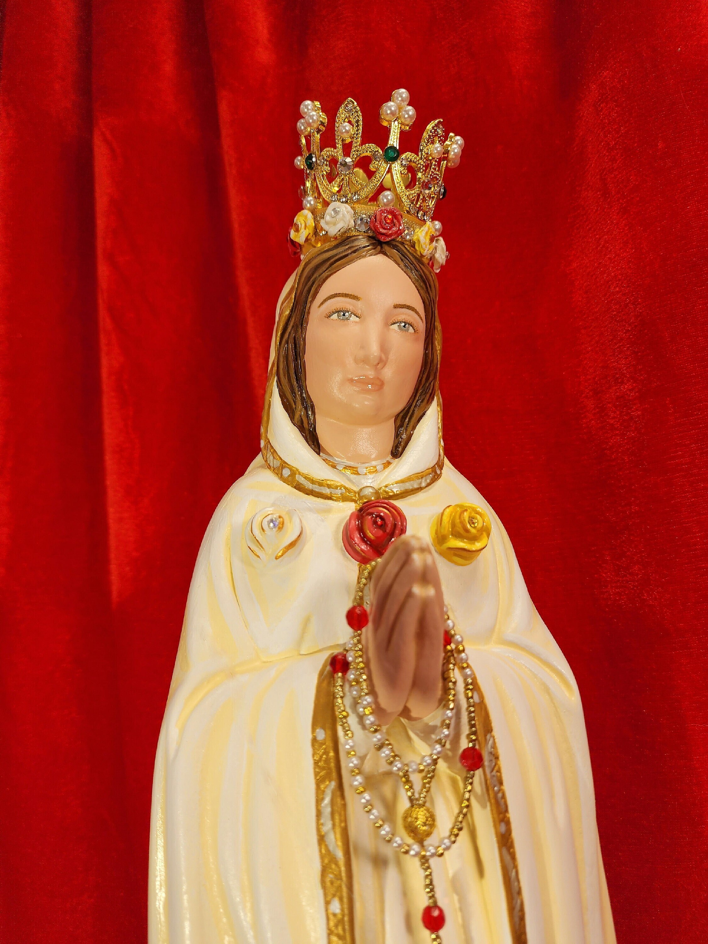 Mystical Rose Maria Rosa Mystica 19 with gold plated metal jeweled ...