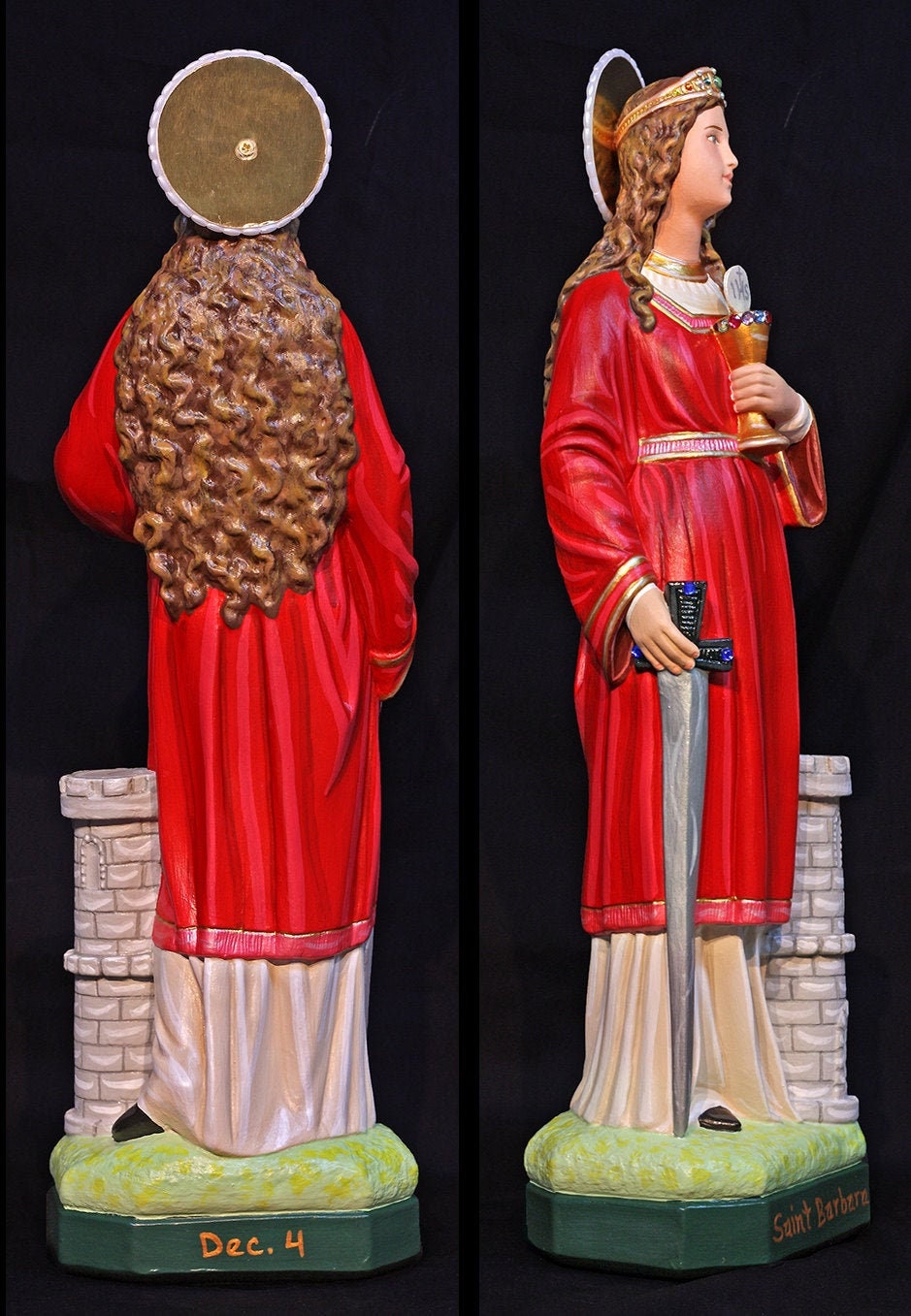 St. Barbara 18 Catholic Christian Religious Saints Statue