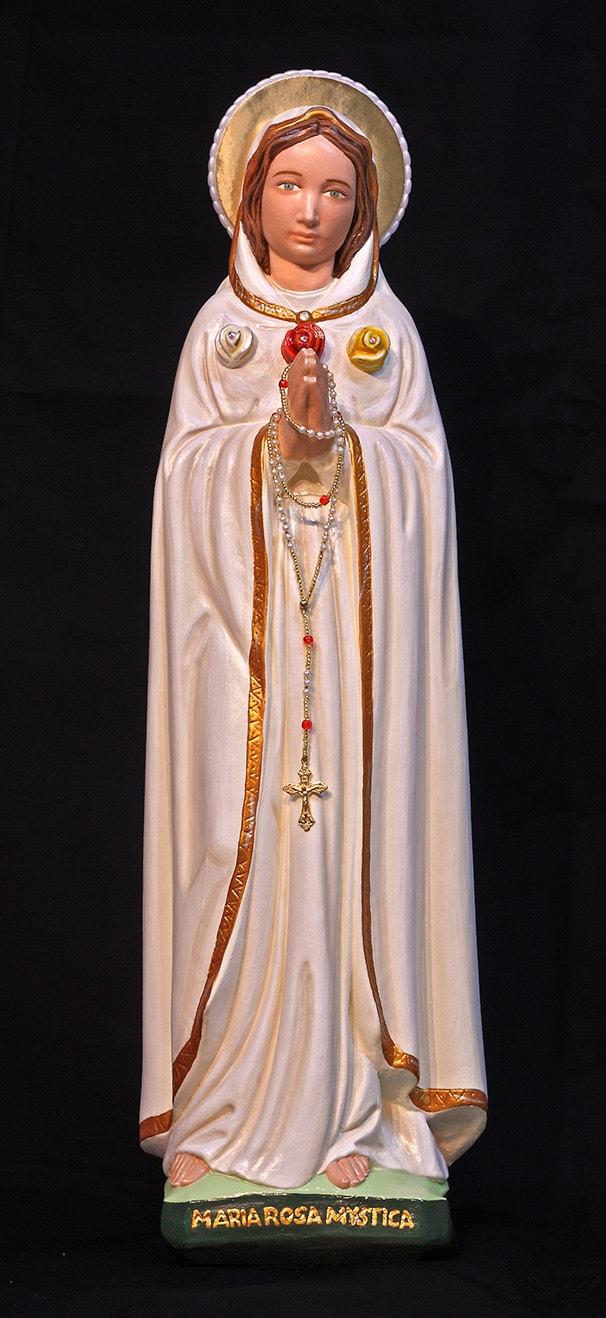 Rosa Mystica Our Lady Mystical Rose 18 Mary Religious Etsy