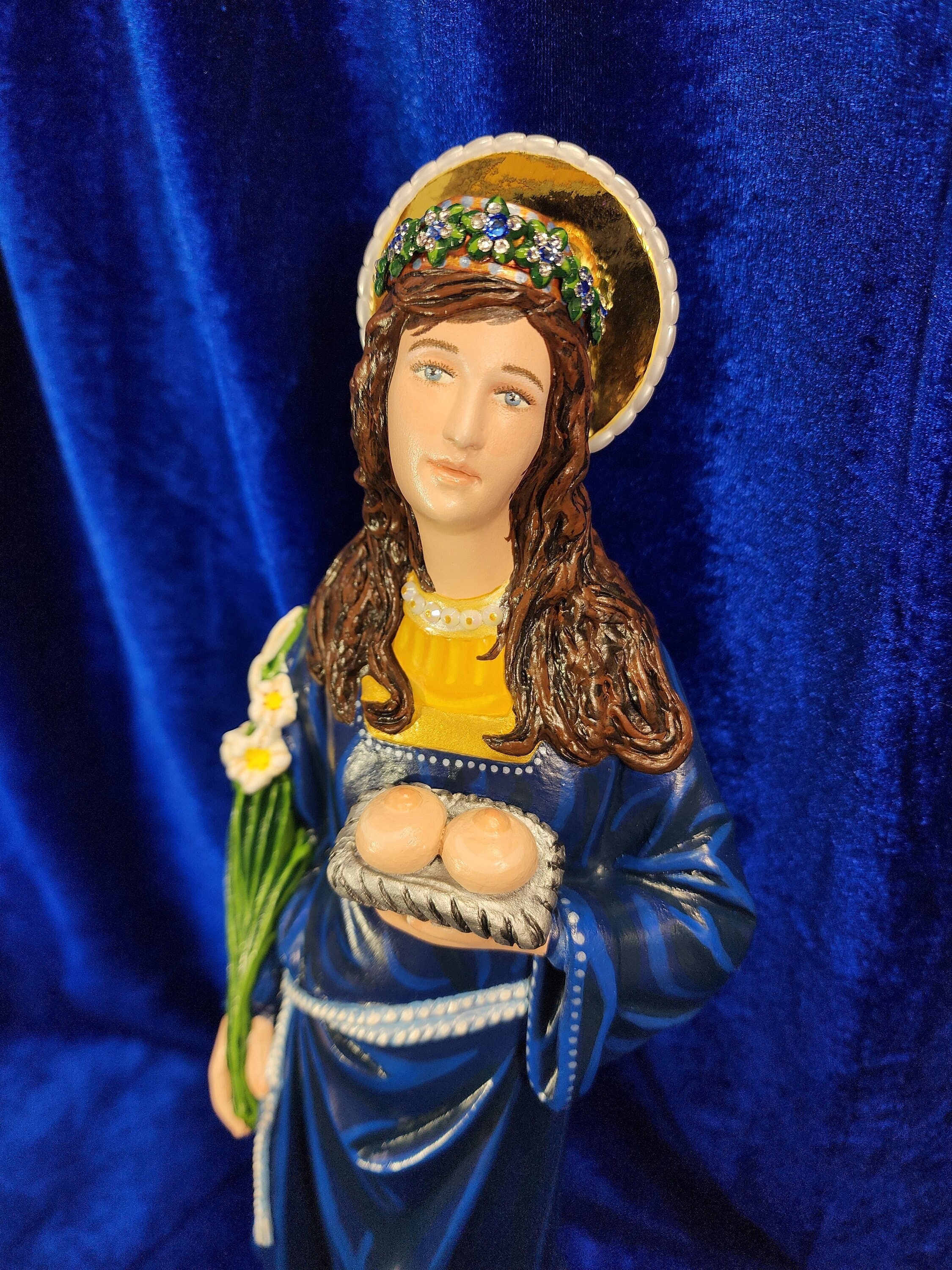 St. Agatha (breast cancer/rape victims) of Sicily 18 Saints Religious ...