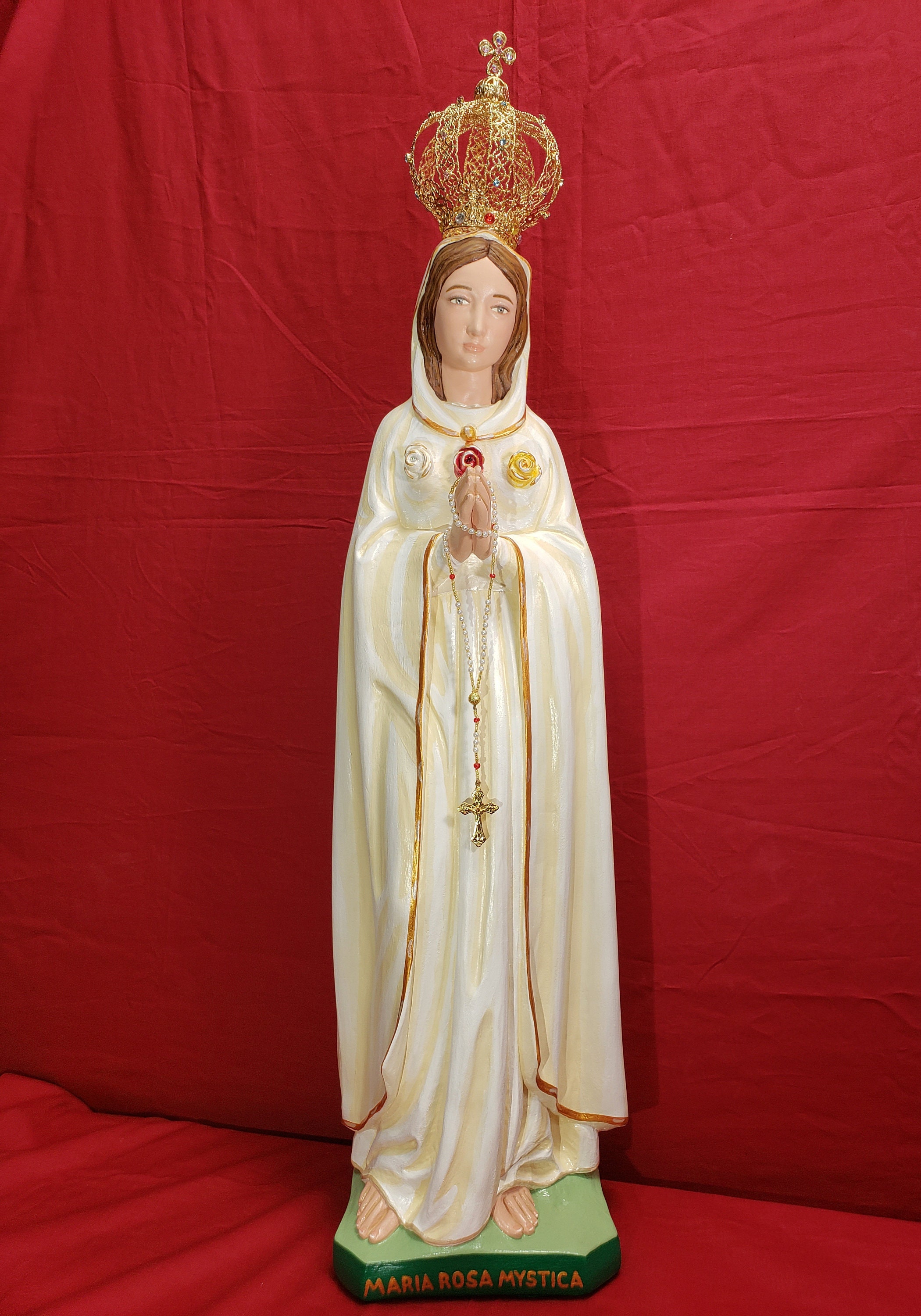 Maria Rosa Mystica Our Lady Mystical Rose 26/31 (halo or crown) Blessed ...