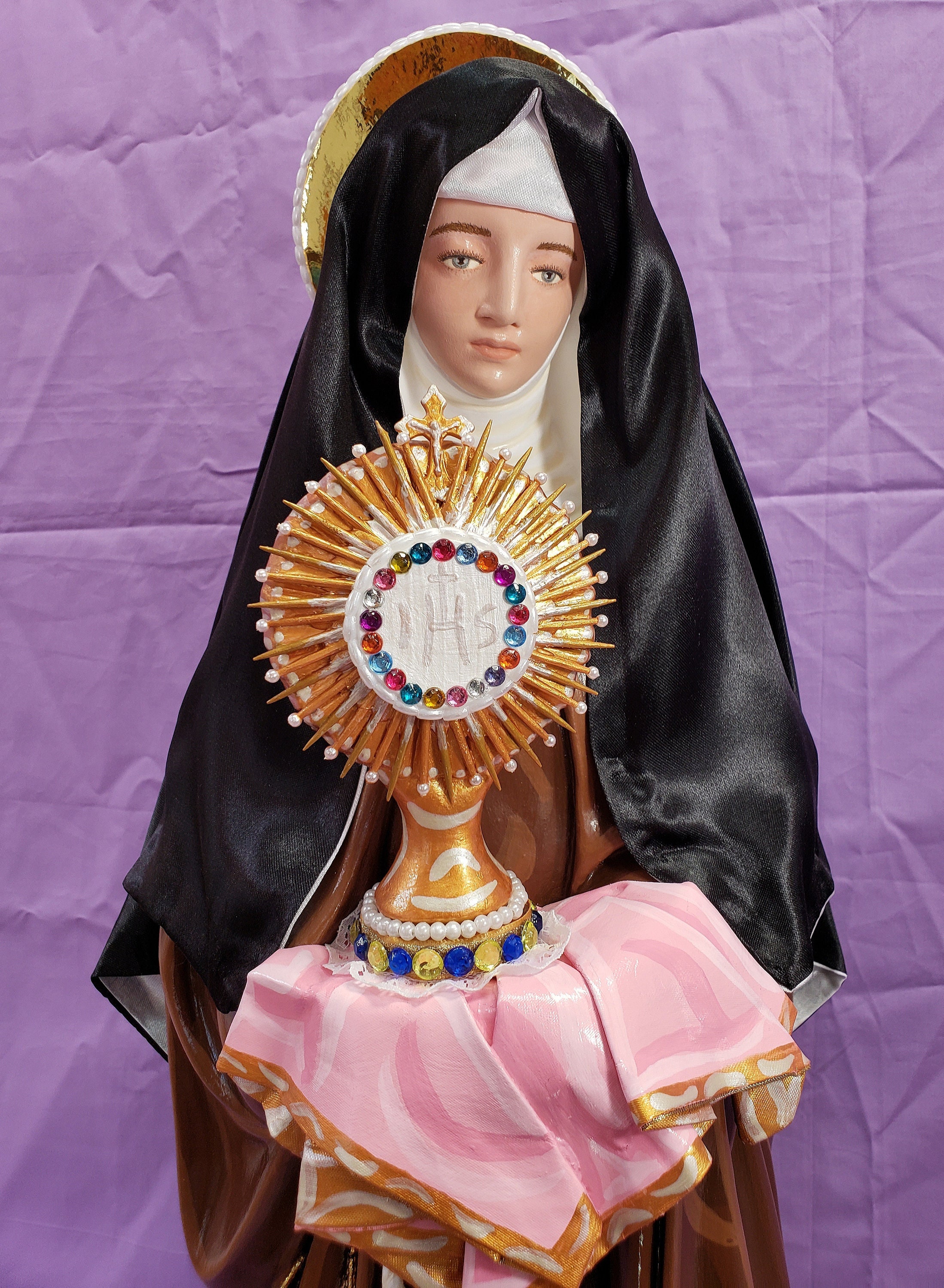 26 St. Clare of Assisi Catholic Christian Religious Saint Statues