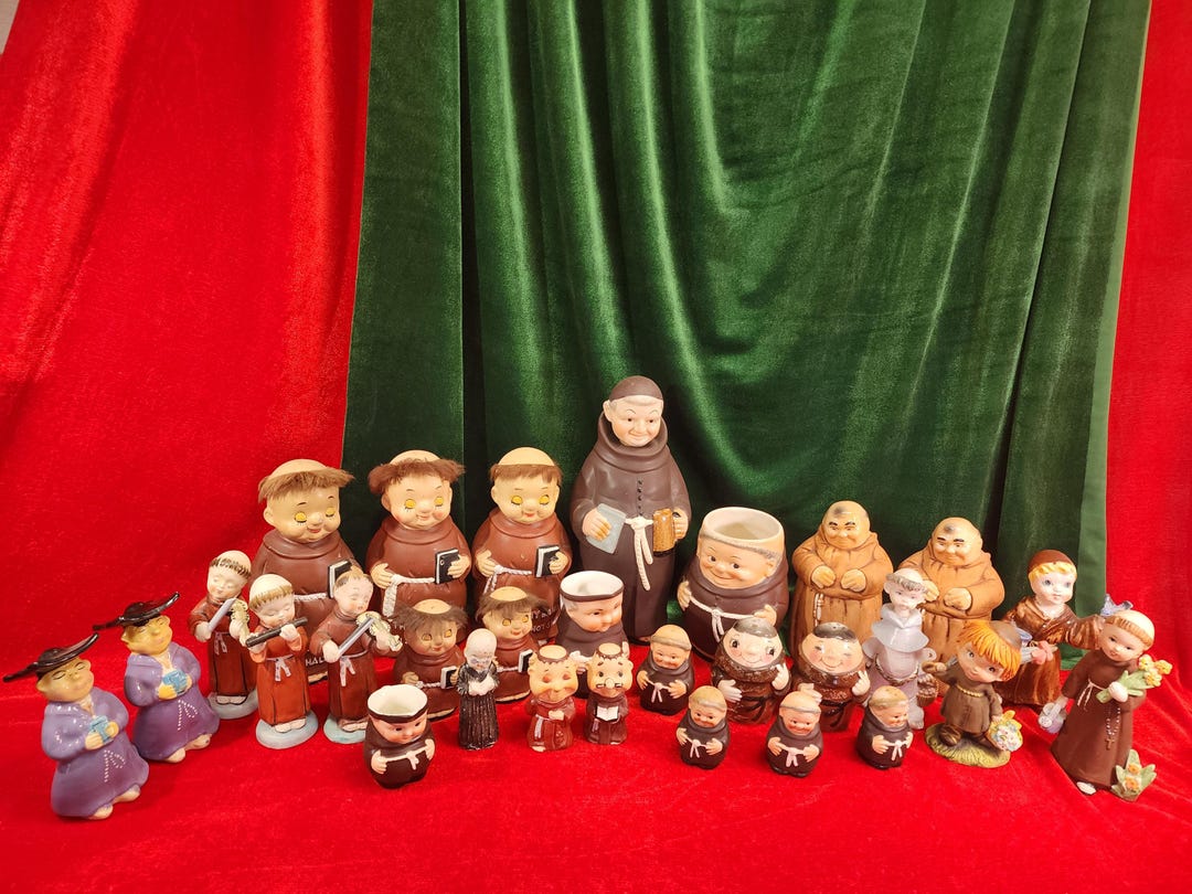 31 Vintage Monks in All Shapes Sizes Countries Germany Japan, Etc. You ...