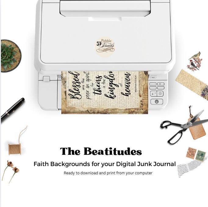 Faith Junk Journal: Sermon on the Mount, Lined Pages (PDF Download) - Etsy