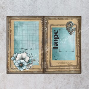 Faith Hope Love Junk Journal Pages: Lined Christian Gratitude (digital ...