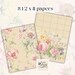 Floral Junk Journal Scrapbook Paper: Bouquets of Love (digital Download ...