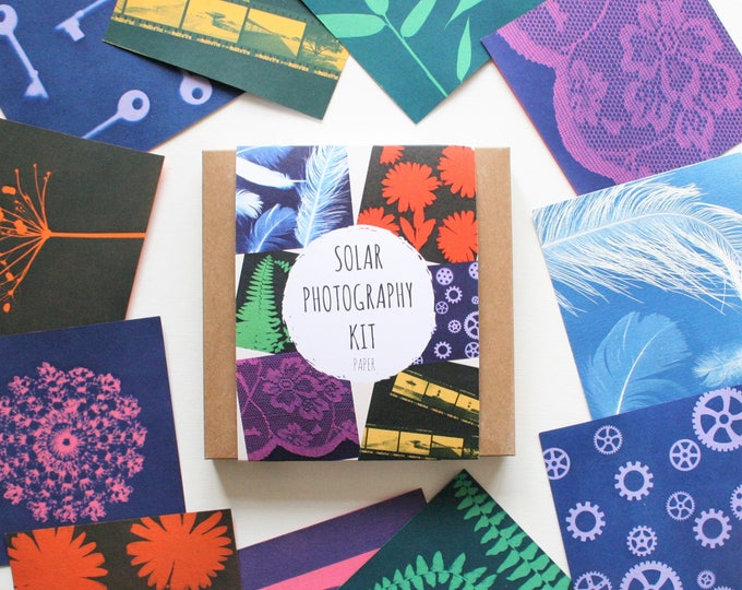 DIY Craft Kit, Printmaking, Kids Crafts, Sun Prints, Solar Photography ...