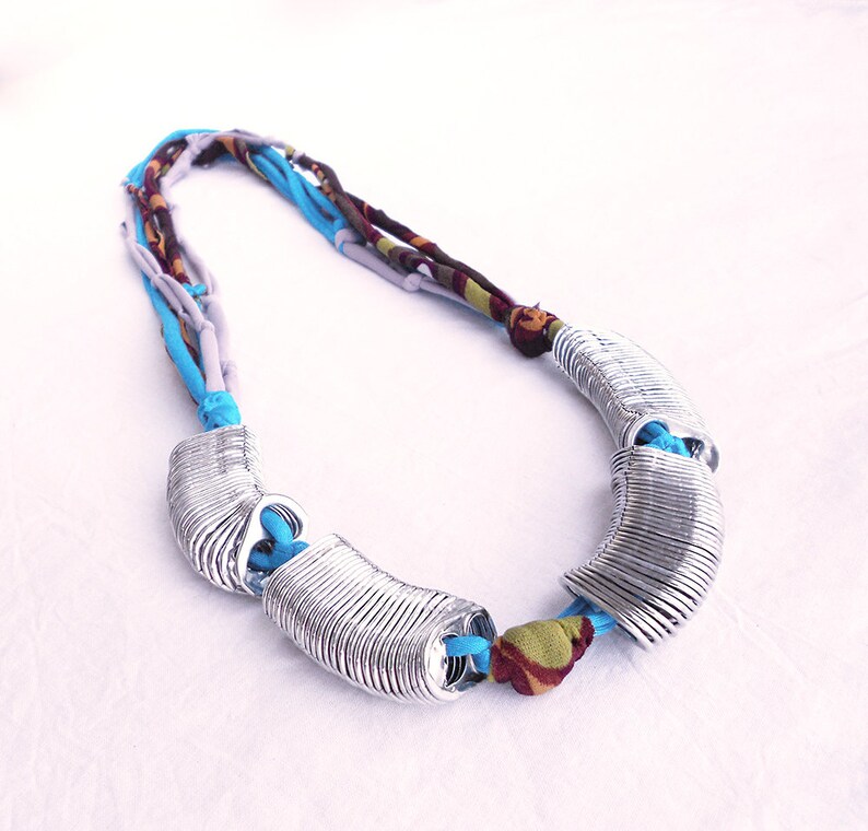 Pull Tabs Textile Necklaces for Women Fabric Necklace - Etsy UK