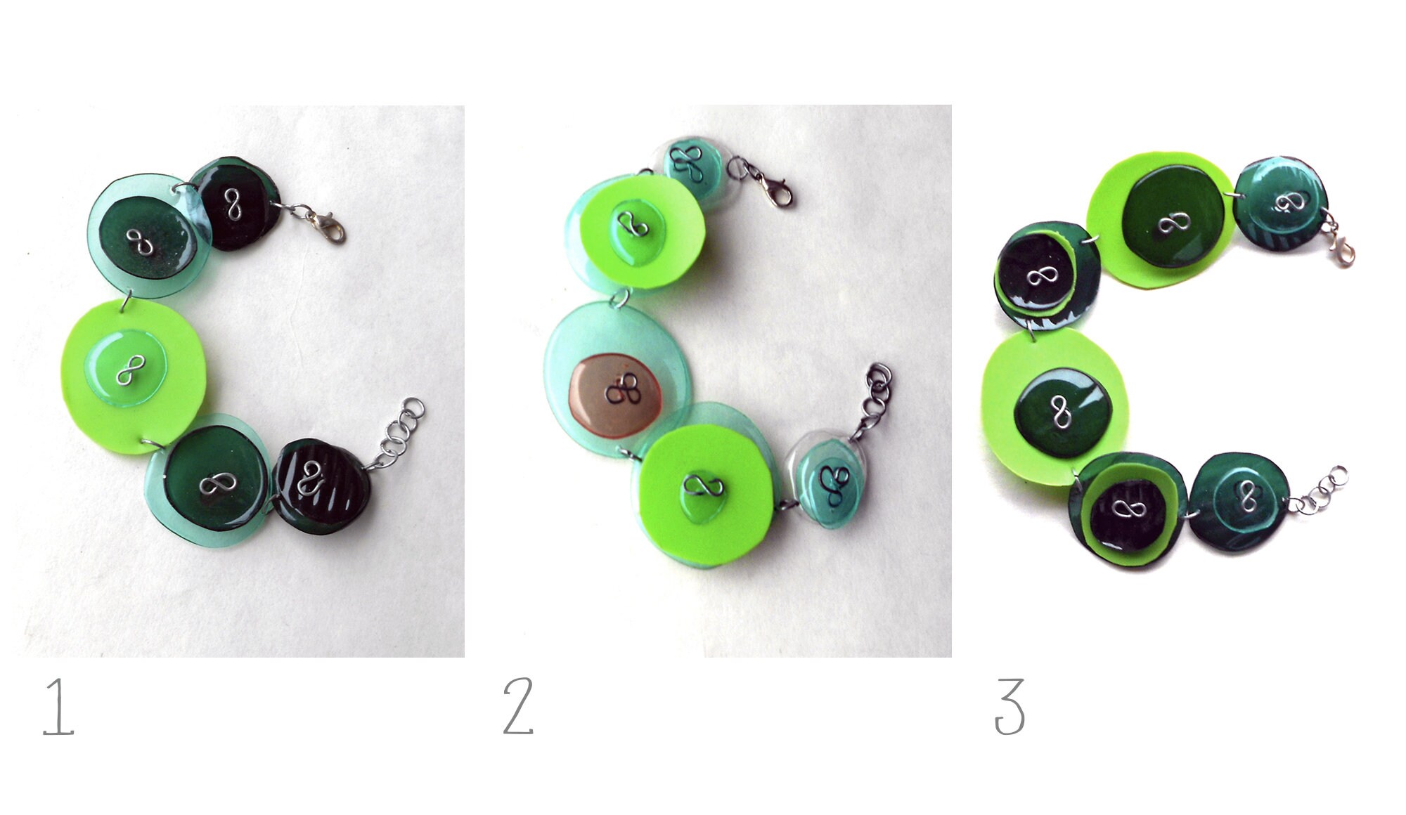 Woman bracelet from Upcycled Plastic bottle jewelry | Etsy