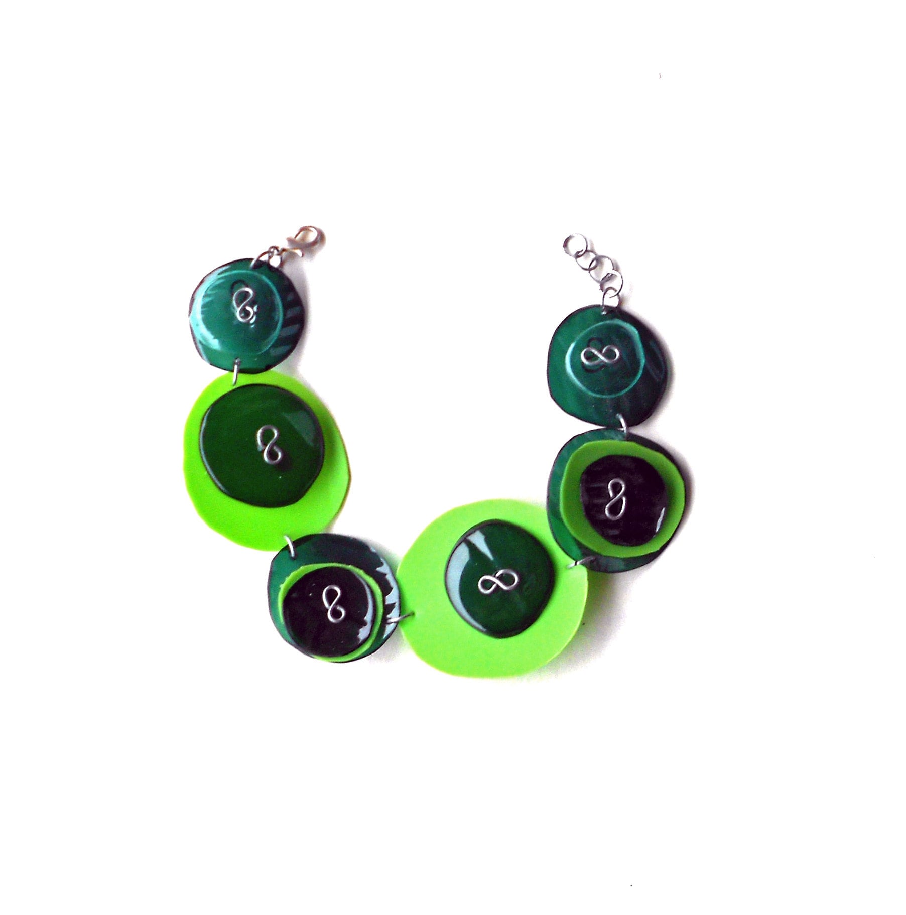 Woman bracelet from Upcycled Plastic bottle jewelry | Etsy