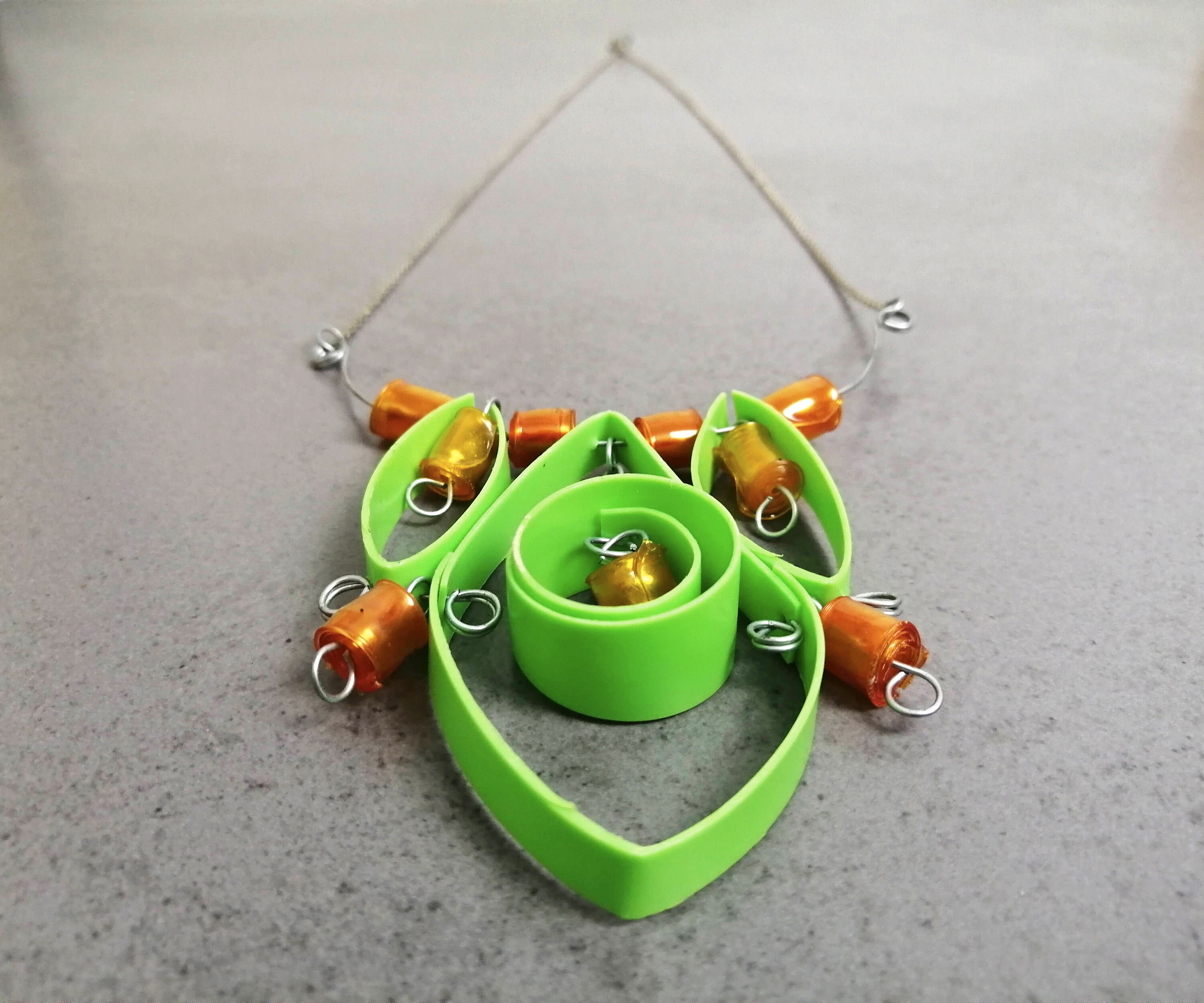 Medallion Necklace Upcycled Plastic Bottles Costume Jewellery - Etsy