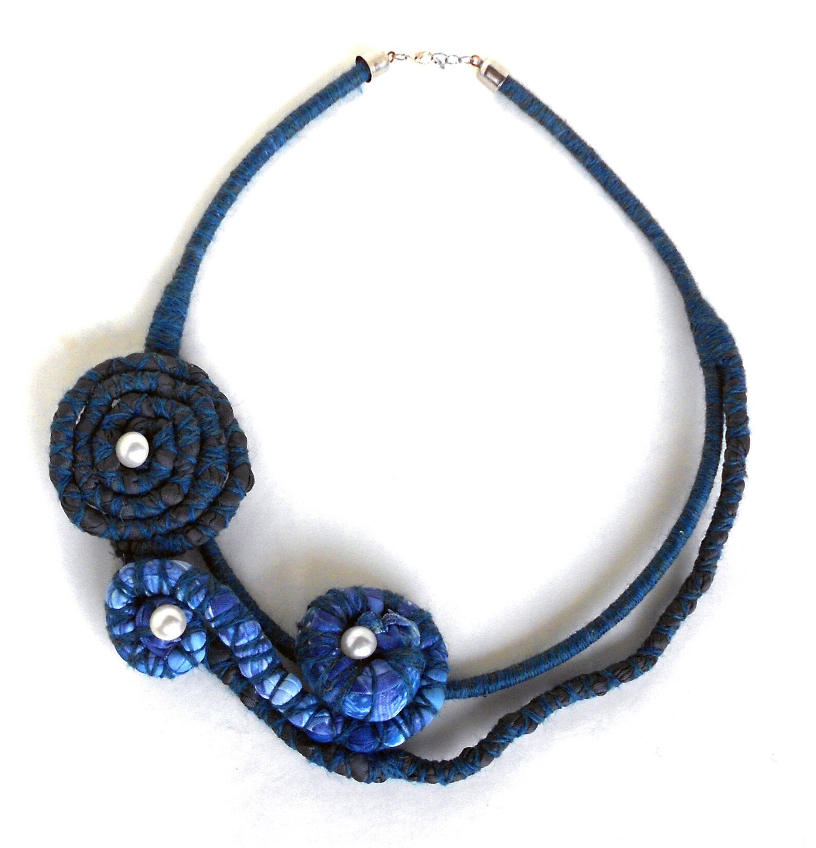 Textile Necklace Fabric Necklaces for Women Zero Waste - Etsy