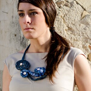 Textile Necklace Fabric Necklaces for Women Zero Waste - Etsy