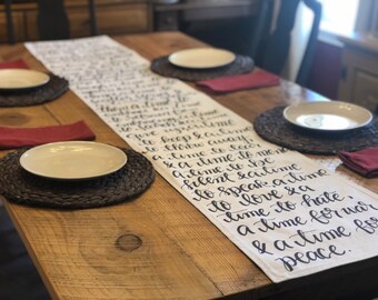 Custom table runner | Etsy