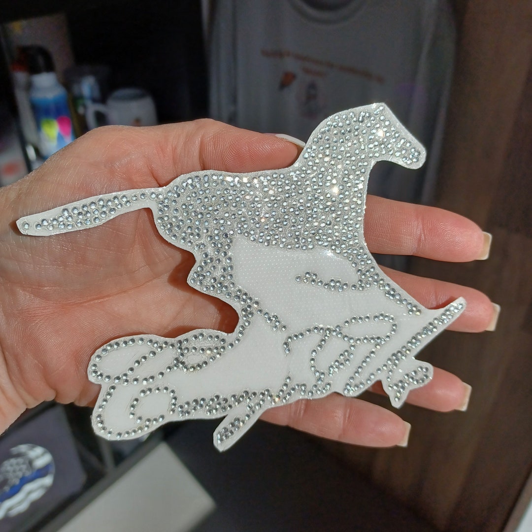 Rhinestone Horse Cowgirl up Decal - *HORSE BLING* Sparkle * Car Decal ...
