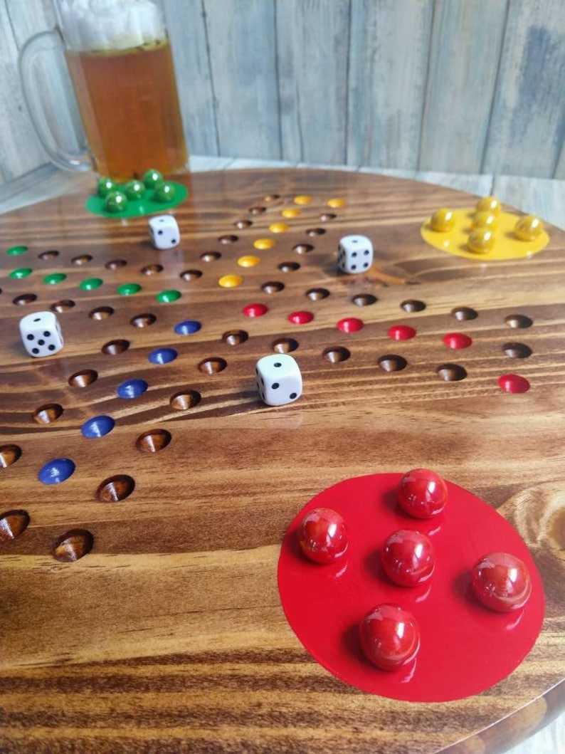 5 Marble Wahoo Game,4/6 Double Side Wahoo, 5 Marble Parcheesi Style ...