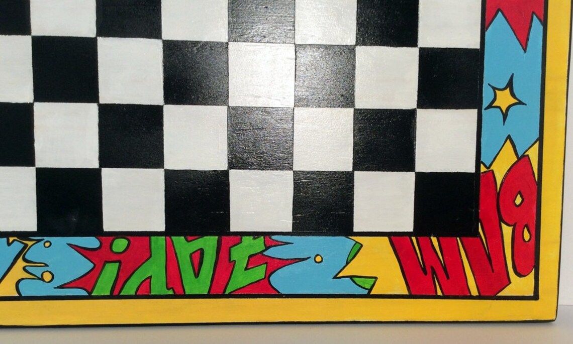 Comic Book Checker Board Comic Style Game Board Old School - Etsy