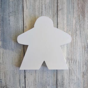 Jumbo Meeples, Red, Blue, Green, Yellow, Black, and White,extra Large Starting Player Piece ...