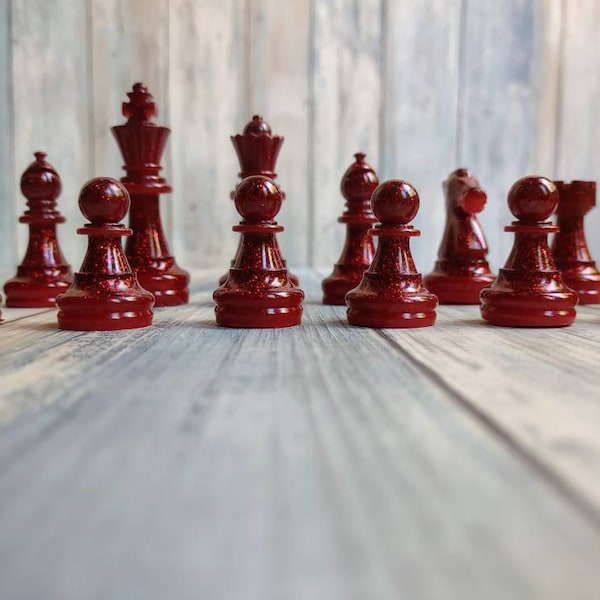 Resin Chess Set - Etsy