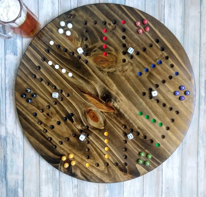 Extra Large 6 Player Wahoo Game Board Regular Marble 24 Extra Large