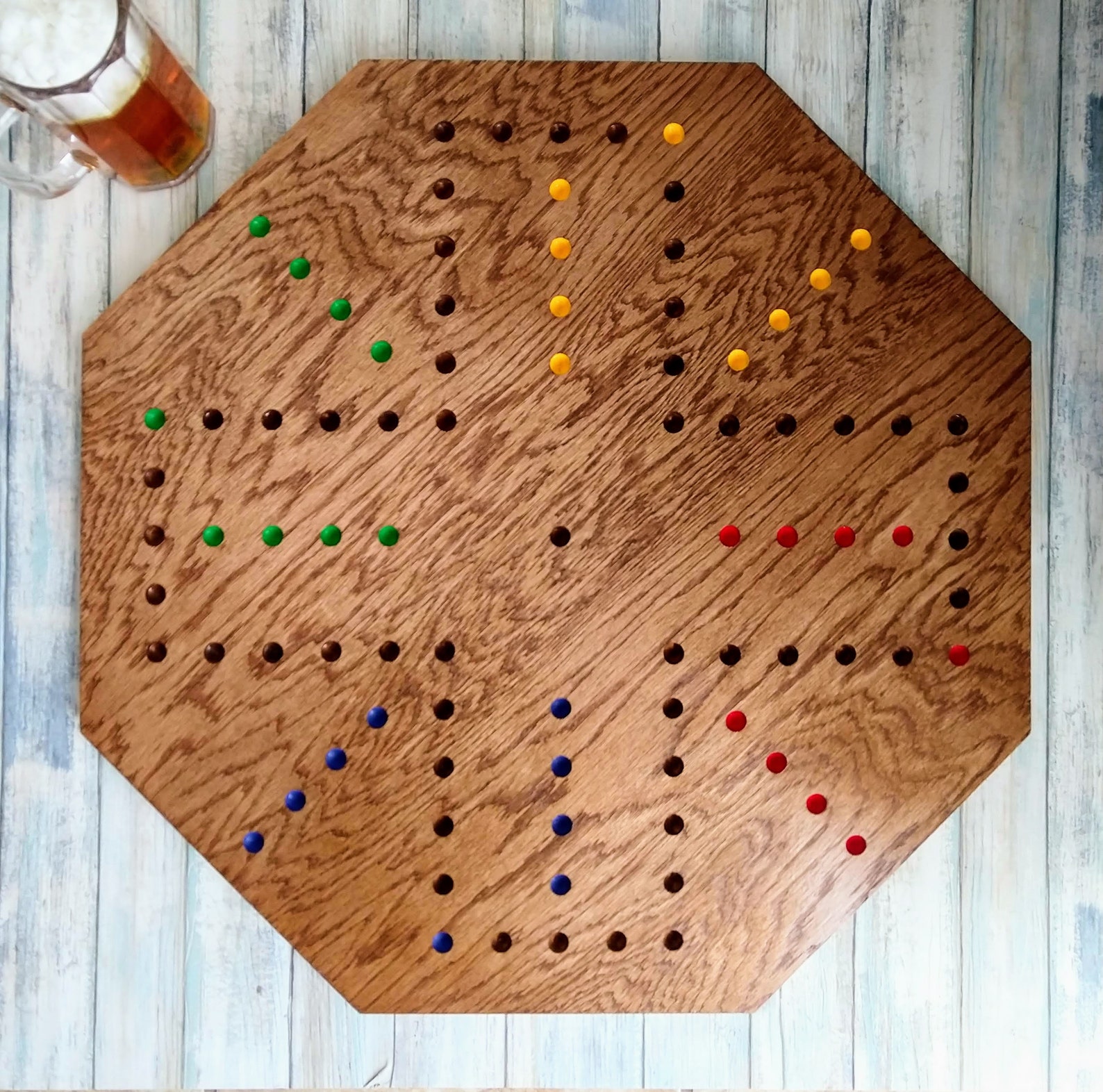 Custom 4/8 Double Side Hand Made Wahoo Game Board, Wahoo Game for up to ...