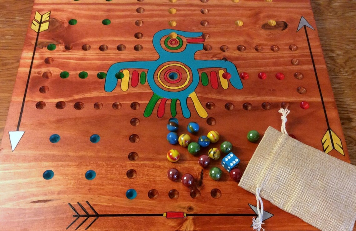 Aztec Wahoo Game Aggravation Game Marble Game Native - Etsy