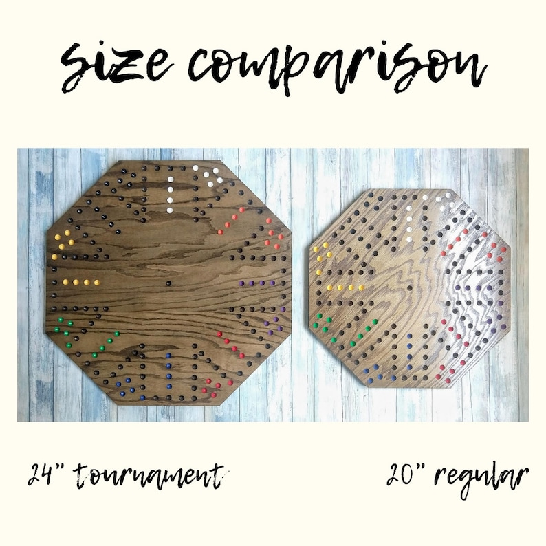 Custom 4/8 Double Side Hand Made Wahoo Game Board, Wahoo Game for up to ...