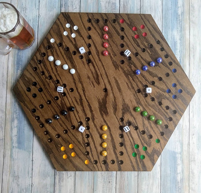 6 Player Hexagon Wahoo Game Board Large Hexagon Aggravation | Etsy