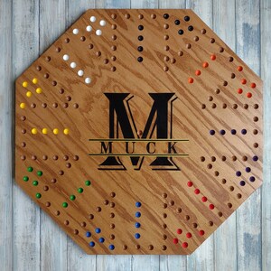 Custom 4/8 Double Side Hand Made Wahoo Game Board, Wahoo Game for up to ...