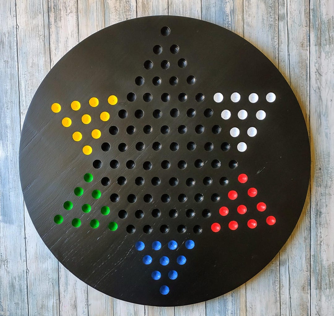 Giant Chinese Checkers Game Board, Extra Large Marble Chinese Checkers ...