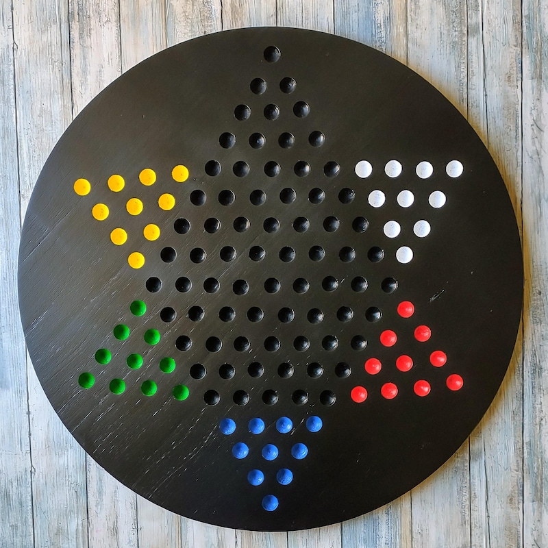 Checkers Game Game Table - Etsy
