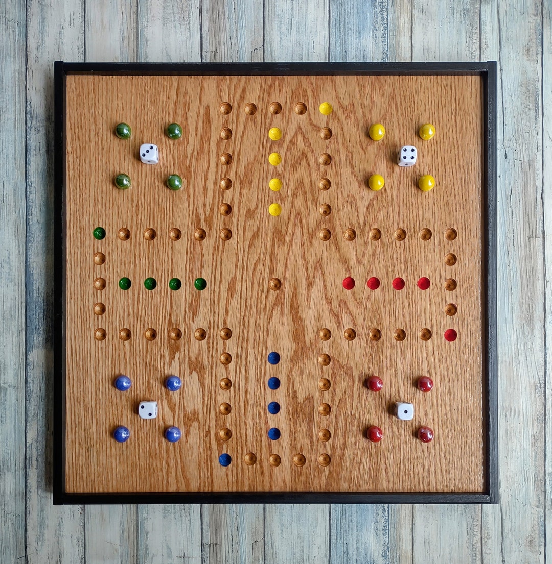 Wahoo Game Board, 4 Player Wahoo Game With Checker Board, Double Side ...